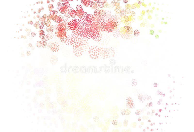 Light Pink, Yellow Vector Pattern with Random Forms Stock Vector ...