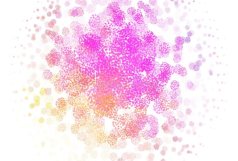 Light Pink, Yellow Vector Pattern with Random Forms Stock Vector ...