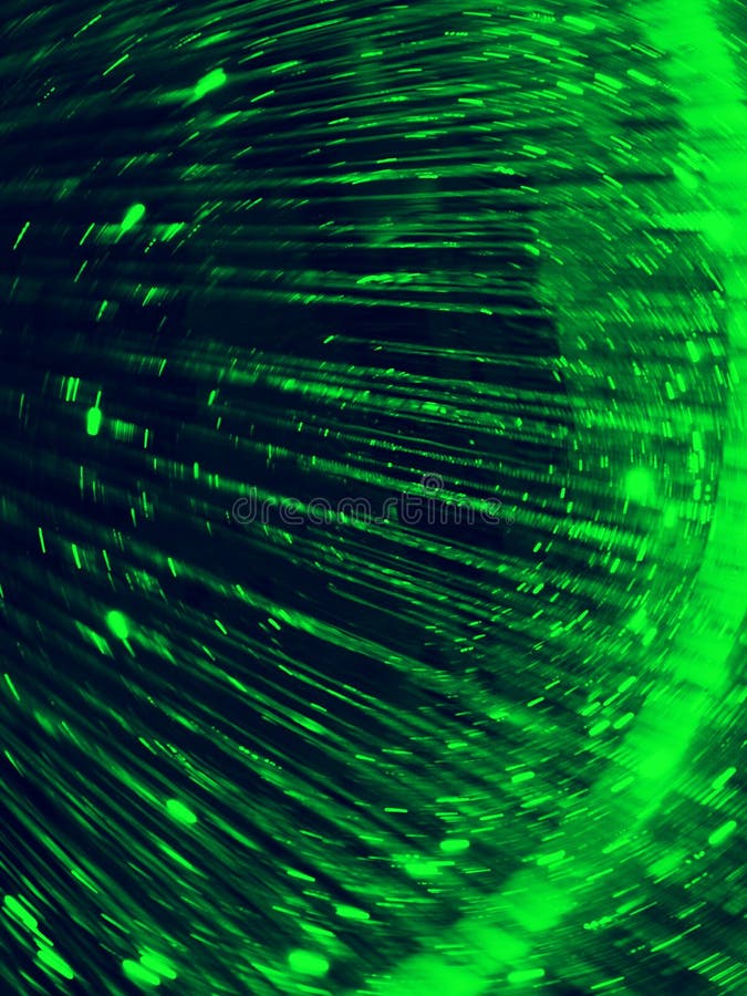 Light Play: Green and Yellow Cyber Circular Stock Illustration ...