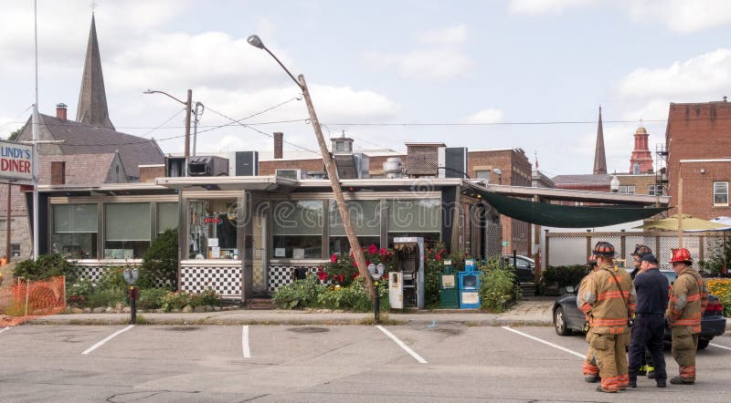 Keene New Hampshire Diner and Fire Department Editorial Image - Image ...