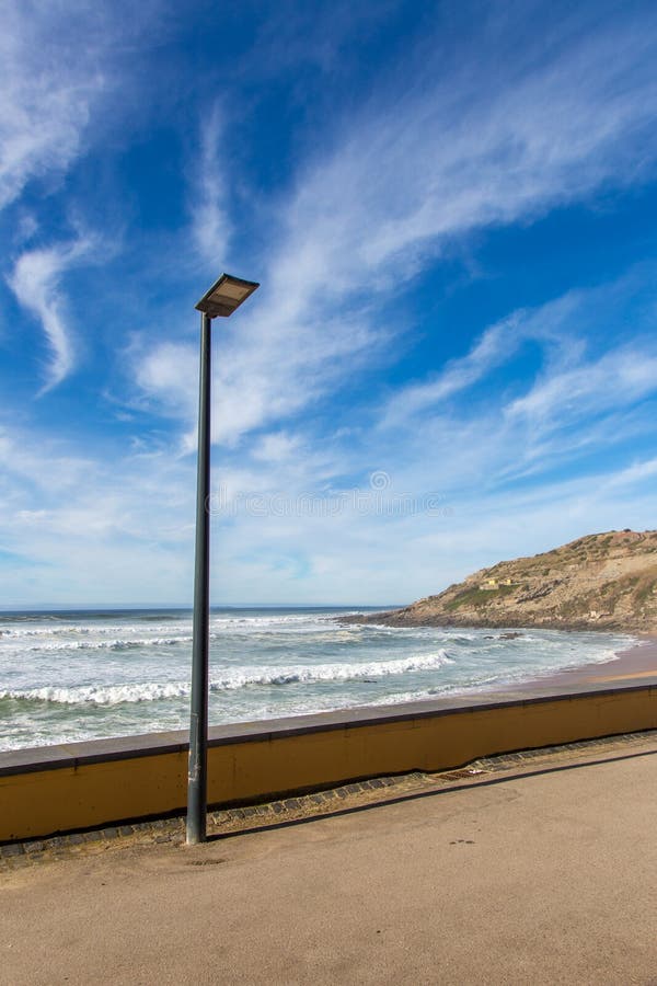 A Light Pole on a Street by the Beach Stock Image - Image of paradise ...