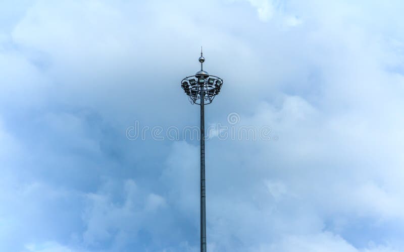 Light poles stock photo. Image of technology, bright - 64922452