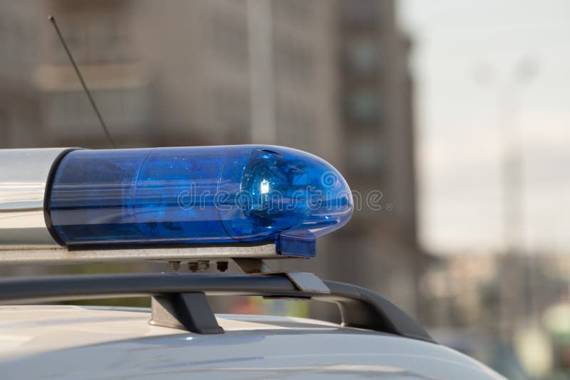 Light on a police car stock image. Image of call, fire - 156775409