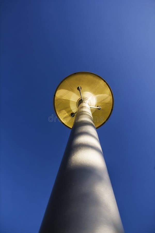 Light Post in a Park in Cincinnati Ohio Stock Photo - Image of metal ...