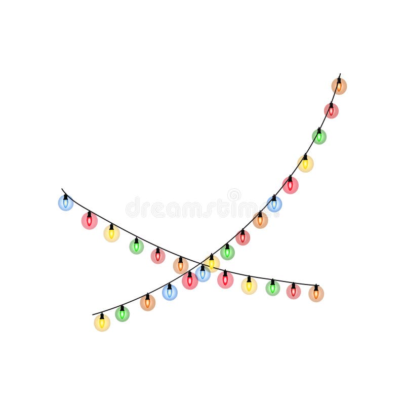 Light Post with String Neon Effect Small Lamp Hanging Stock ...