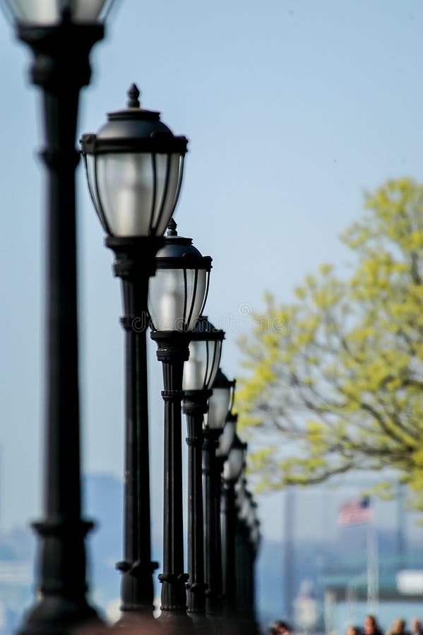 Light Posts Battery Park Manhattan New York Stock Photos - Free ...
