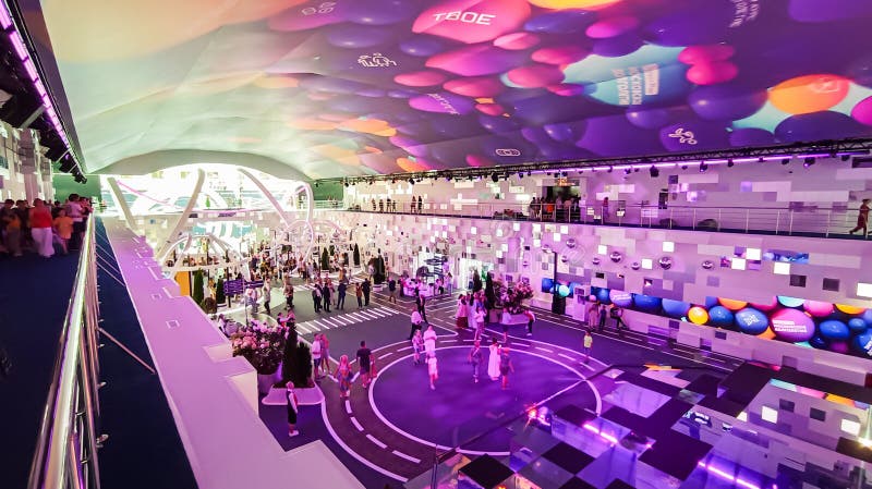 Light Projection of Colored Balls on the Ceiling Editorial Stock Photo ...