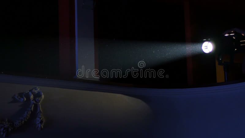 Light Projector at Opera stock video. Video of event - 80203933