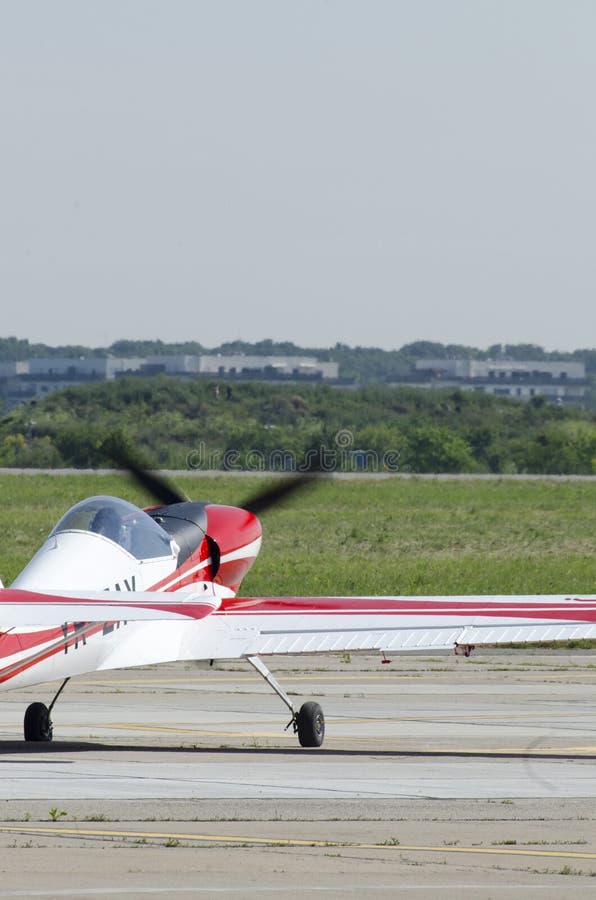 Light propeller aircraft stock image. Image of goal, fuselage - 41818091