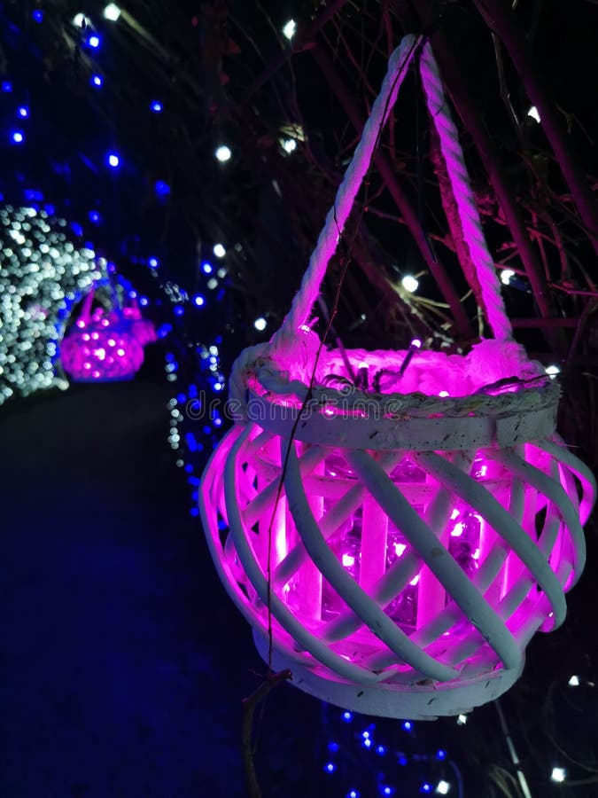 Light Purple Night View White Stock Image - Image of white, purple ...