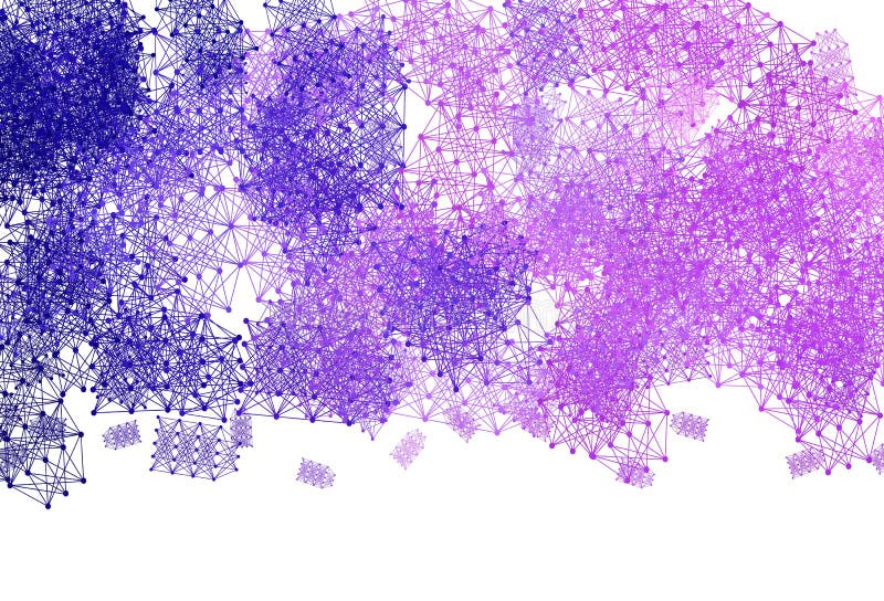 Light Purple, Pink Vector Background with Forms of Artificial ...