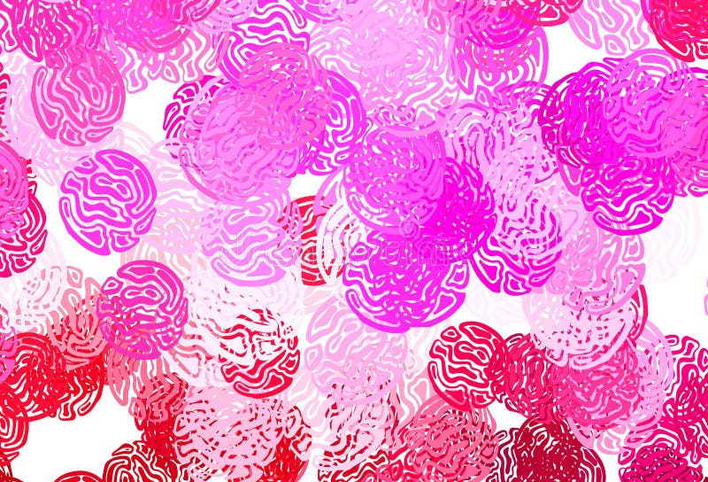 Light Purple, Pink Vector Pattern with Random Forms Stock Vector ...