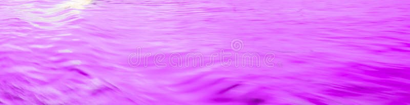 Light Purple Reflection on River Wave Ripples Surface. Abstract ...