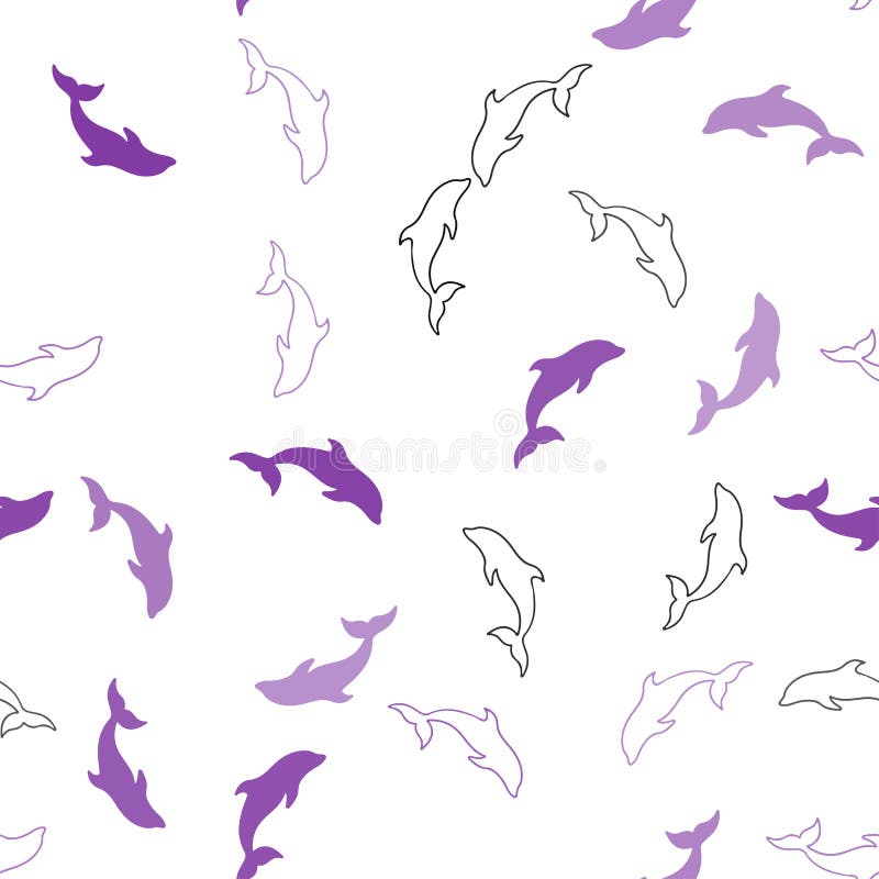 Purple Dolphins Stock Illustrations – 170 Purple Dolphins Stock ...