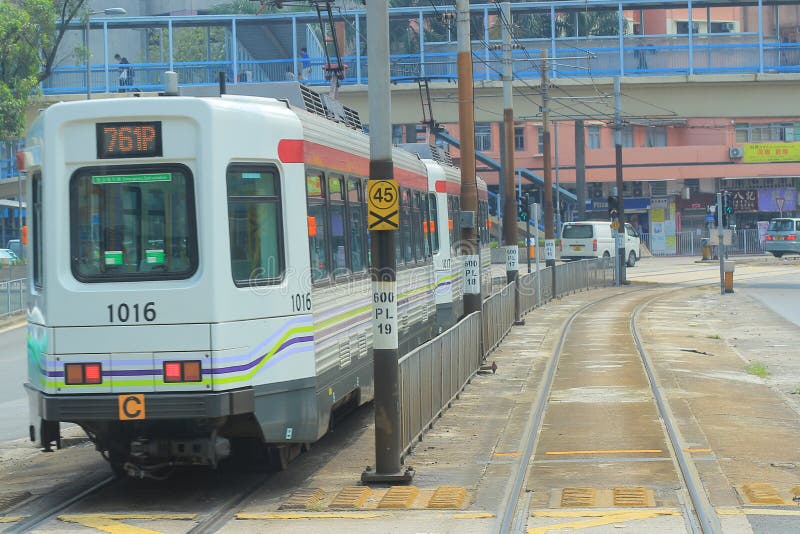 Light Rail Hong Kong 27 April 2014 Editorial Image - Image of fast ...