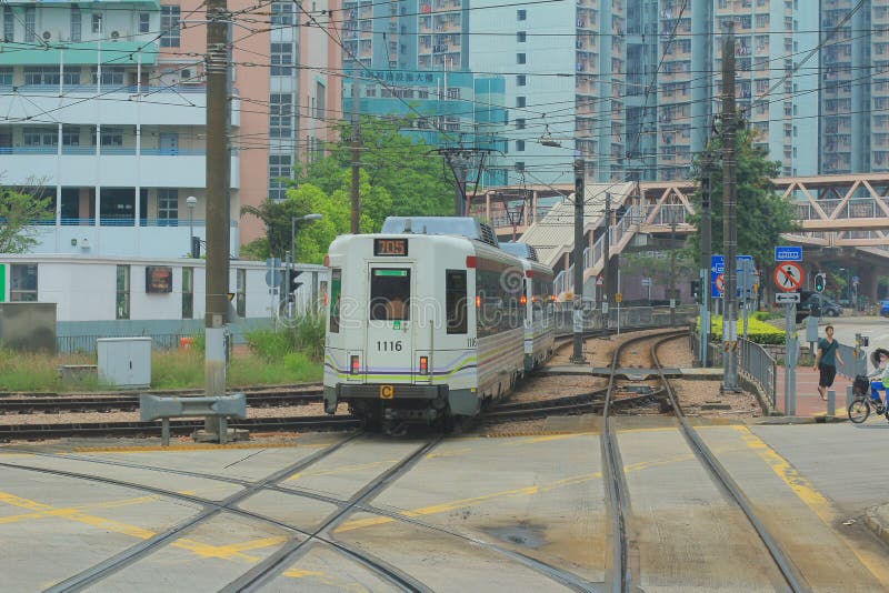 Light Rail Hong Kong 27 April 2014 Editorial Stock Photo - Image of ...