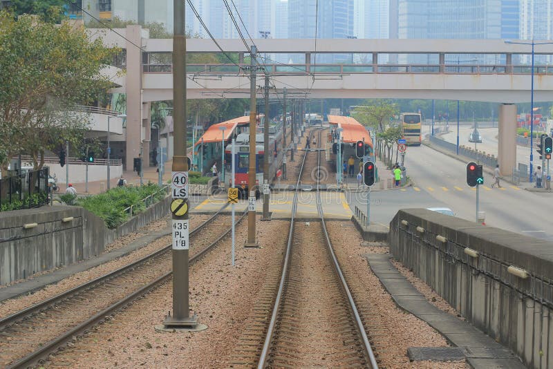 Light Rail Hong Kong 27 April 2014 Editorial Stock Image - Image of ...