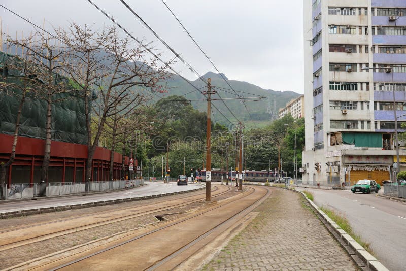 Light Rail Hong Kong at Tuen Mun Editorial Photography - Image of train ...