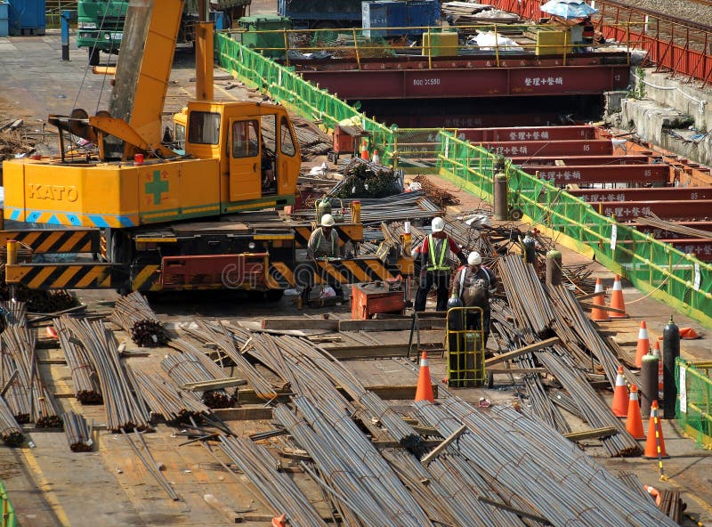 Light Rail Project Construction in Kaohsiung Editorial Photo - Image of ...