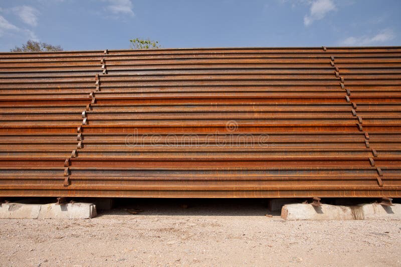 Light Rail Steel. stock photo. Image of line, steel, form - 29622688