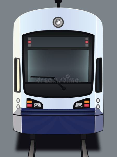 Light Rail Train stock vector. Illustration of light - 14132833