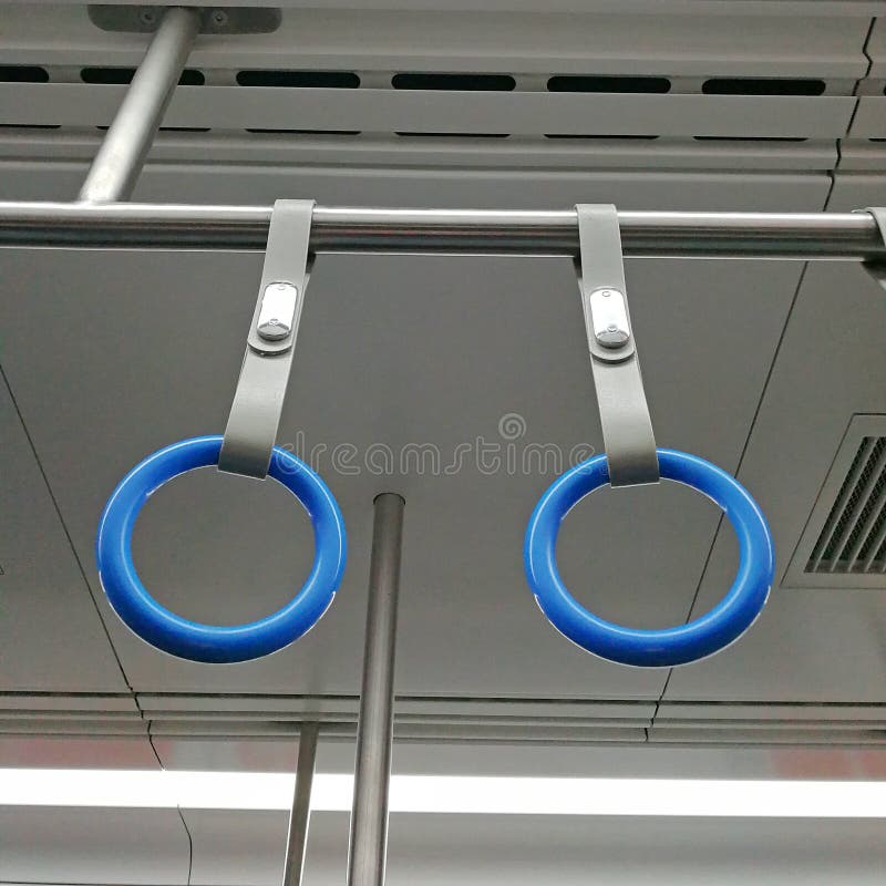 Light rail train handles stock image. Image of hang - 107120989
