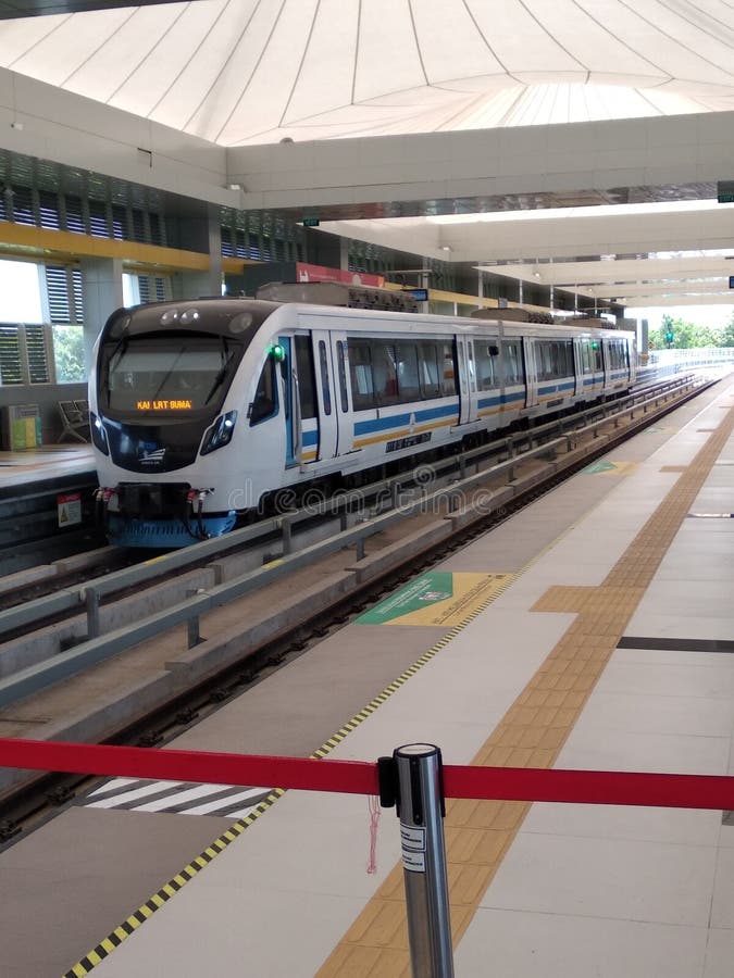Light Rail Transit Airport Palembang South Sumatra Editorial Photo ...