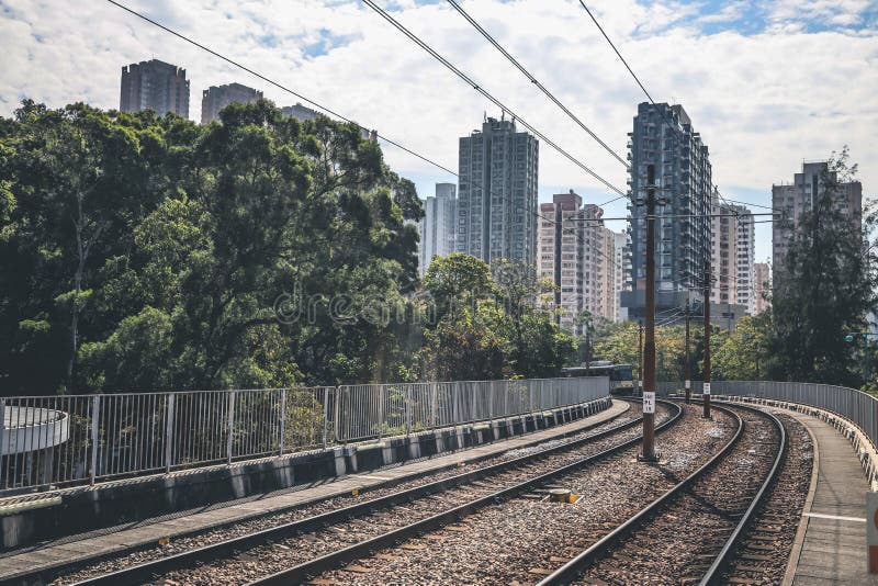 6 Jan 2023 the Light Rail Transit in Tuen Mun Hk Editorial Stock Photo ...