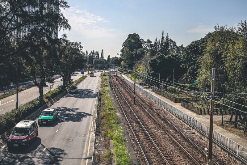 6 Jan 2023 the Light Rail Transit in Tuen Mun Hk Editorial Stock Image ...