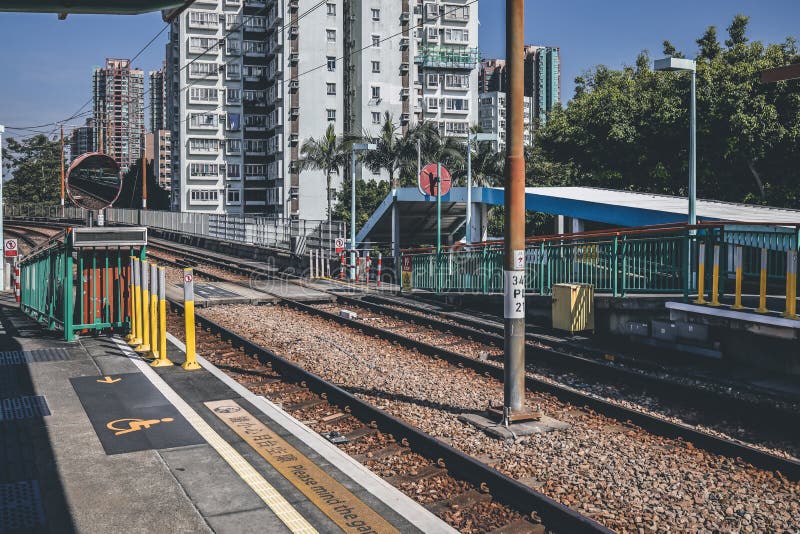 6 Jan 2023 the Light Rail Transit in Tuen Mun Hk Editorial Photography ...