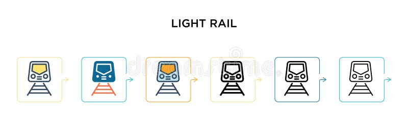 Light Rail Transit Icon Vector Editable Line. Fast Tram, LRT Vector ...