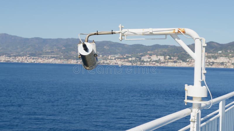 Light on a Railing of a Ferry Stock Footage - Video of strait ...