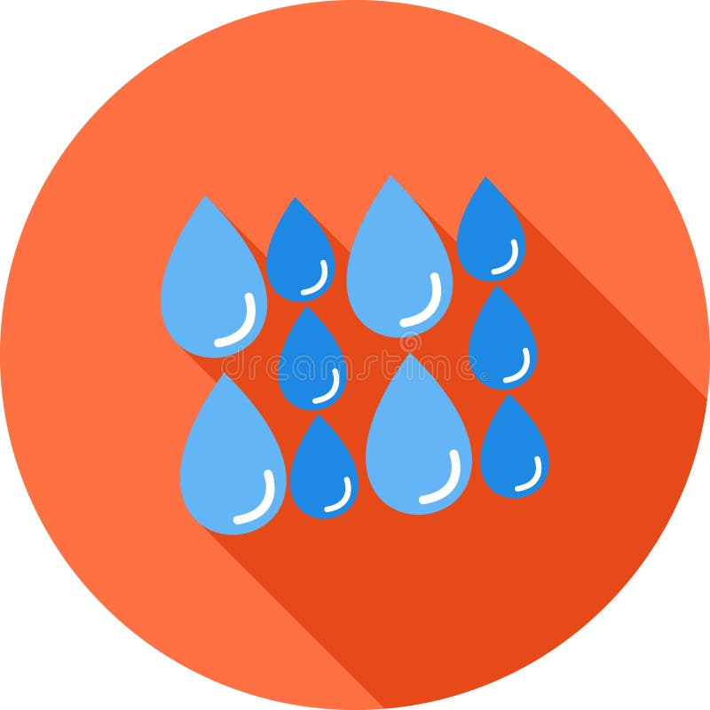 Light Rain stock vector. Illustration of icon, storm - 83635231