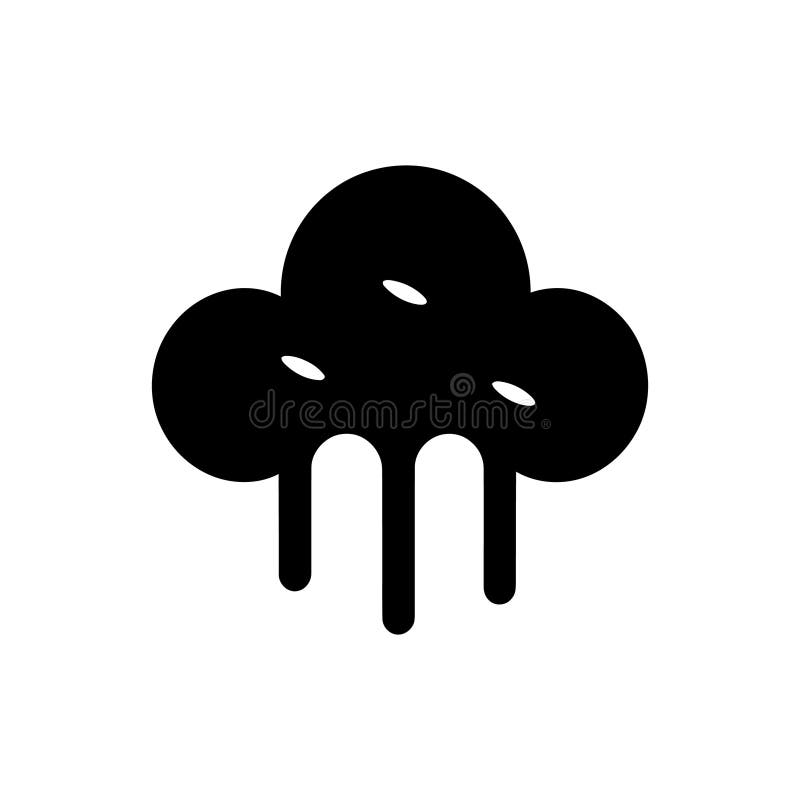 Light rain icon stock vector. Illustration of drizzle - 298399289