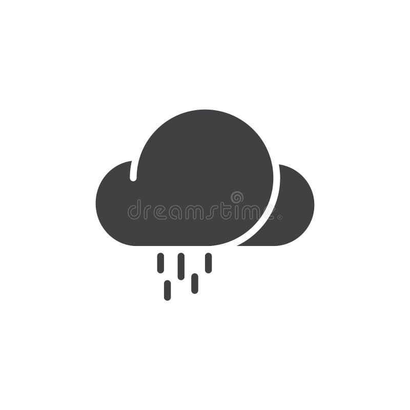 Light rain icon vector stock vector. Illustration of forecast - 100622049