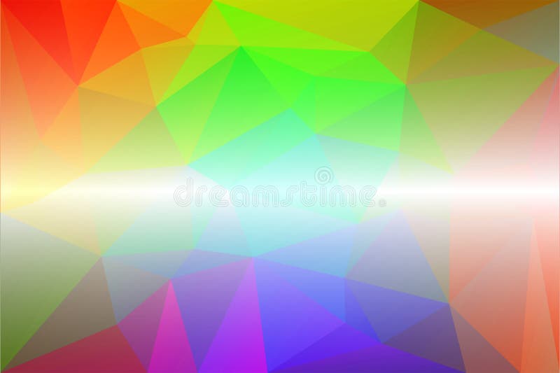Light Rainbow Low Poly Background Stock Vector - Illustration of layout ...