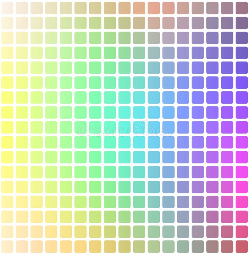 Light Rainbow Rounded Mosaic Background Over White Square Stock Vector ...