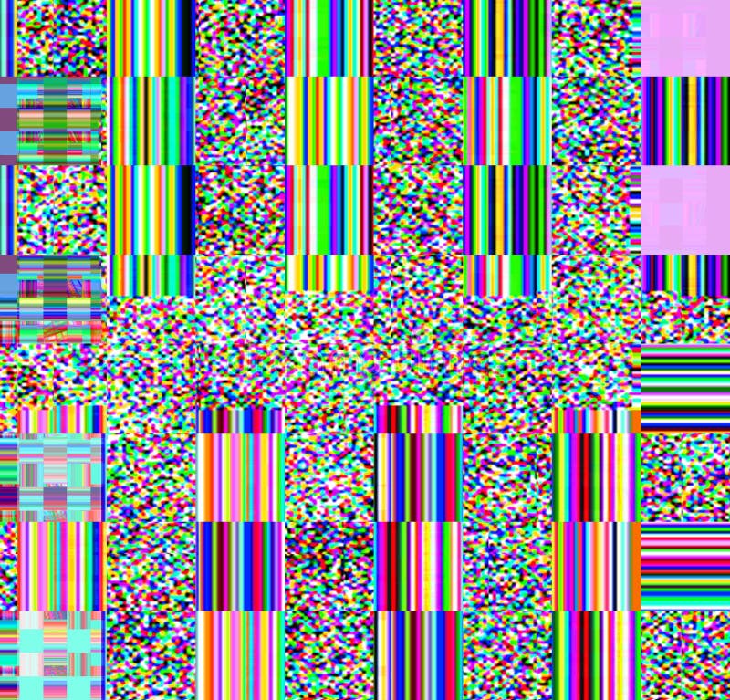 Light Rainbow Small Colorful Program Glitch with Straight Lines and ...