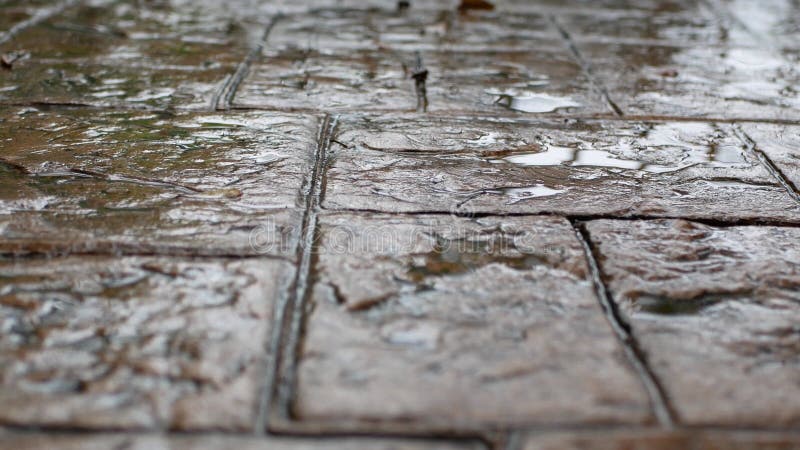 Light Raining on the Ground with Water Splash Stock Video - Video of ...