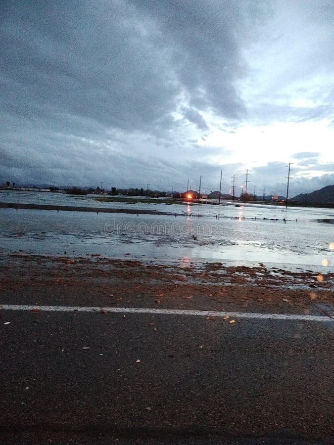 Light on a rainy day stock image. Image of flooded, rain - 147721319