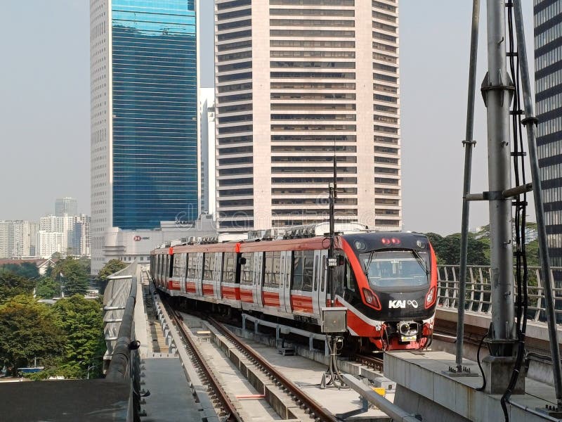 LRT Jabodebek editorial photography. Image of light - 290496397