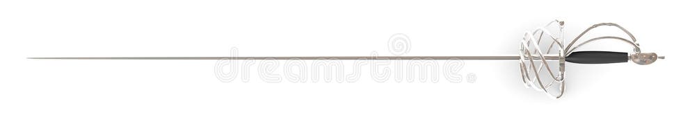 Light rapier sword stock illustration. Illustration of knight - 23725914
