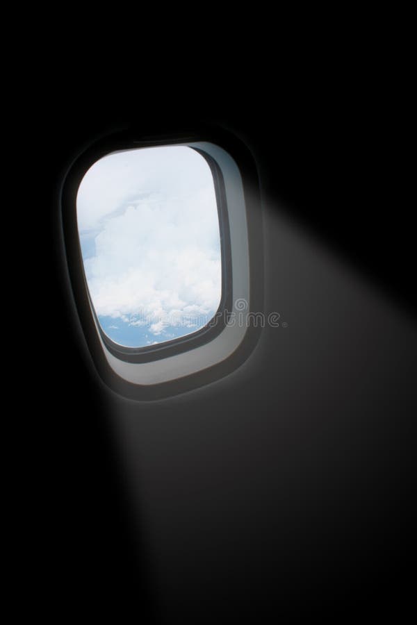 Light Ray from Aeroplane Window Stock Image - Image of plane, travel ...