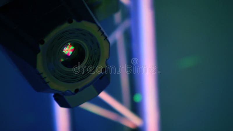 Light Ray Goes from Projector Light Head Which Stock Video - Video of ...