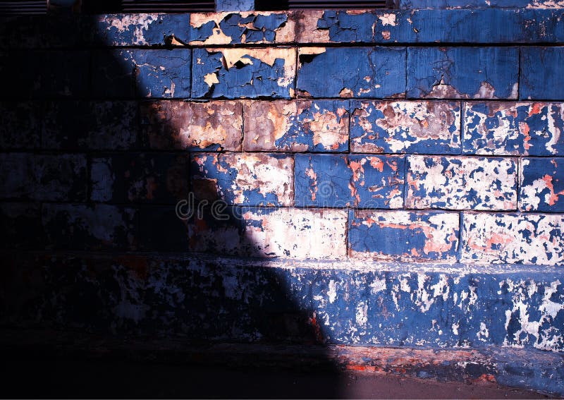 Light Ray Illuminating Vintage Street Wall Stock Image - Image of scene ...