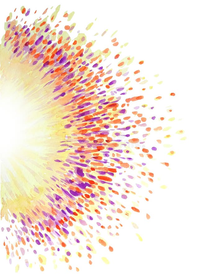 Sun with Rays Watercolor Hand Painted Collection Set 3 Stock Image ...
