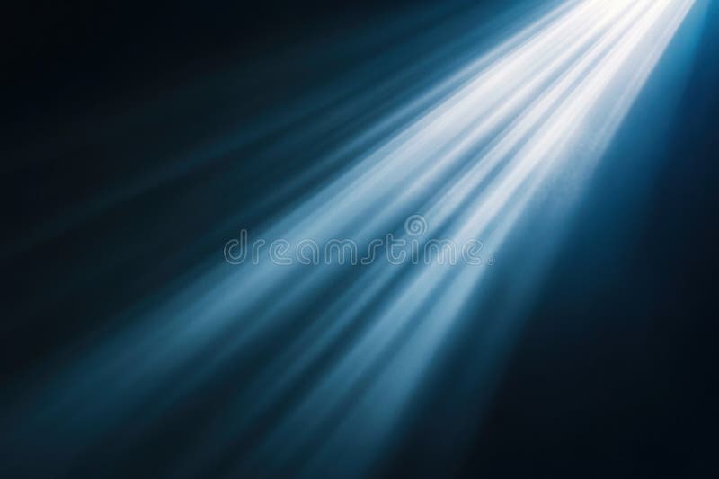 Light Rays Beam through Darkness and Glowing Background Stock Image ...