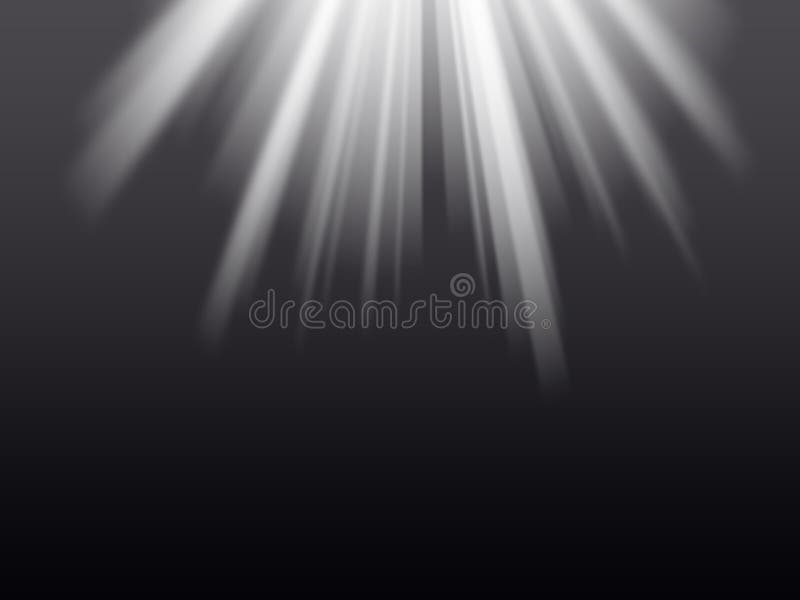Light Rays on the Black Background Stock Illustration - Illustration of ...