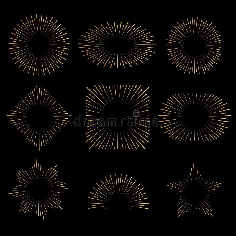 Light rays of burst. stock vector. Illustration of graphic - 122654452