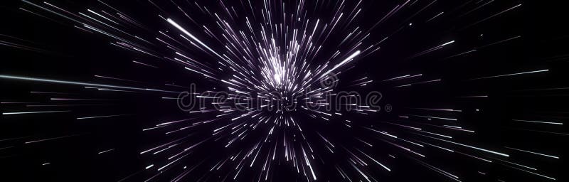 Light Rays in Cosmos Space. Explosion Effect. Futuristic Data Flow. Sci-fi Motion Wallpaper. 3D ...